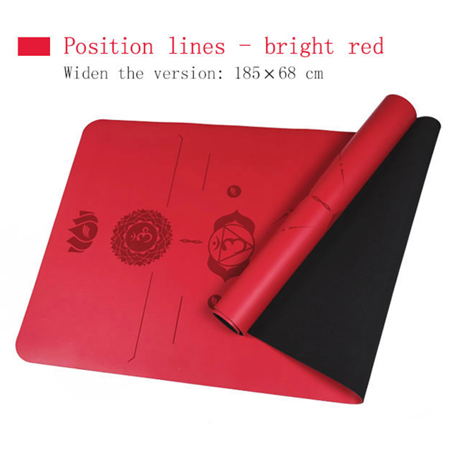 Custom PU Rubber Yoga Mat With Alignment Lines - Buy pilates mat, yoga ...